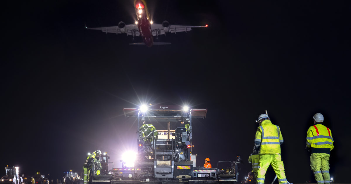 Lagan Specialist Contracting | London Stansted Runway Resurfacing Complete